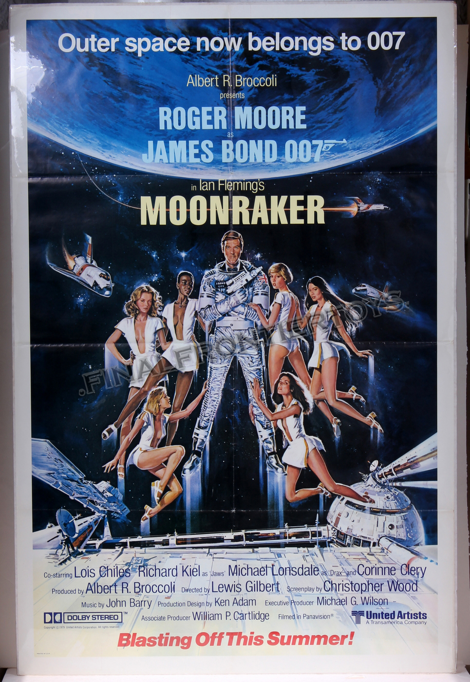 James Bond 007 Moonraker 1979 Movie Poster One Sheet