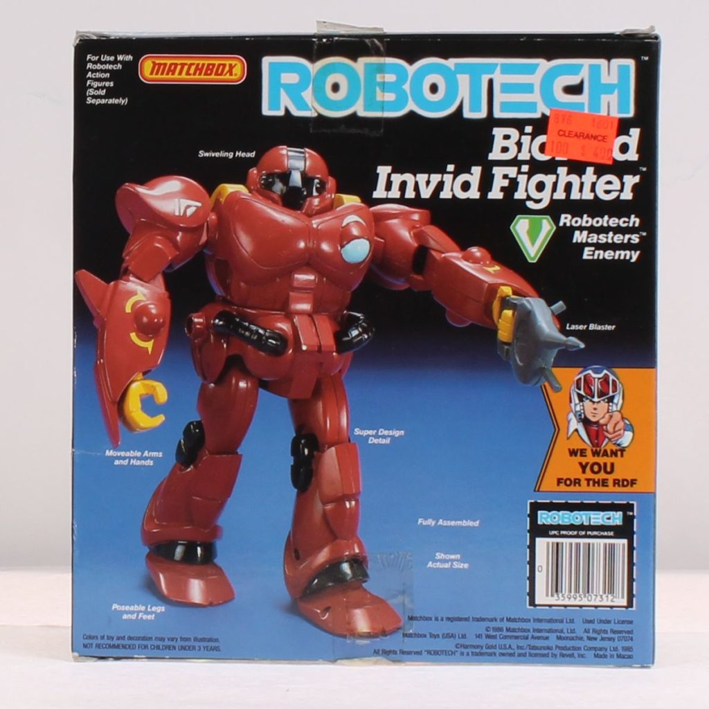 Bioroid Invid Fighter Robotech MIB C-8.5+