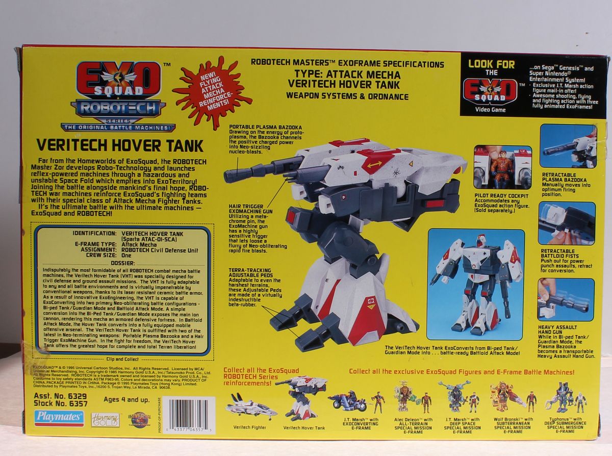 Veritech Hover Tank Robotech Exosquad MISB C-9+